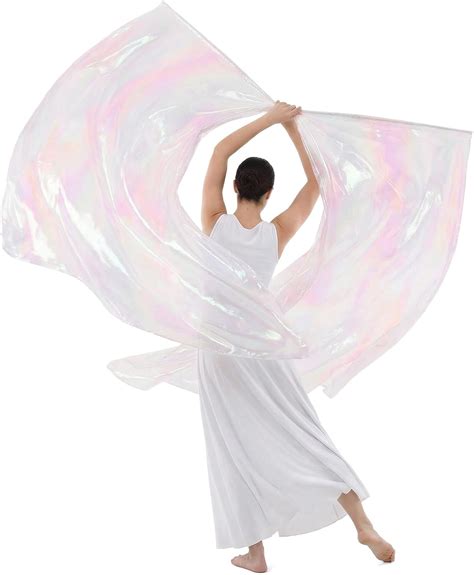 Elegaperma 2pcs Praise Dance Flags For Worship With 2