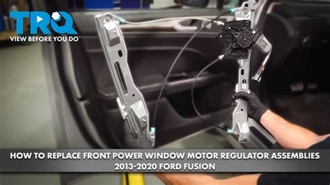 How To Replace Front Power Window Motor Regulator Assemblies 2013 2020 Ford Fusion 1a Auto