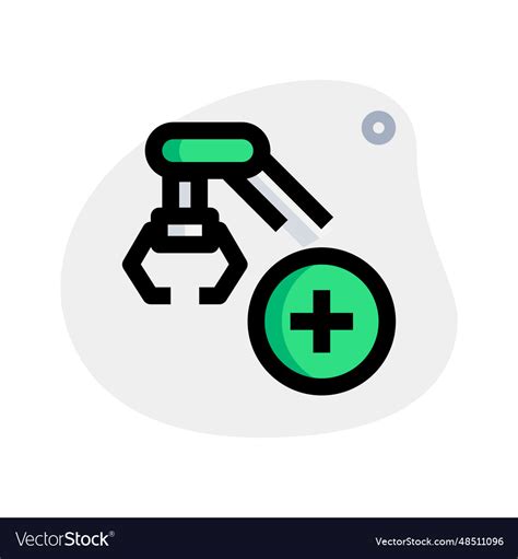 Modern High Tech Robotic Arm With Hook Royalty Free Vector