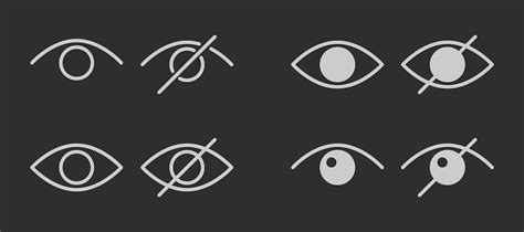 Premium Vector Password Hidding Icons Set Icons For Data Privacy And Sensitive Content Mark