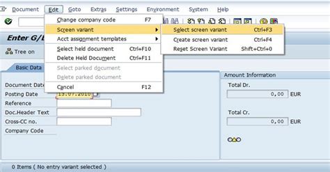 Transaction Variants And Screen Variants