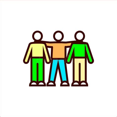 Two Color Collaboration Vector Icon From Strategy Concept Isolated Blue Collaboration Vector