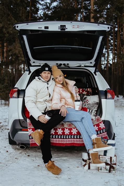 Фотосессия в багажнике зимой Фотосессия Зимние детские фотографии