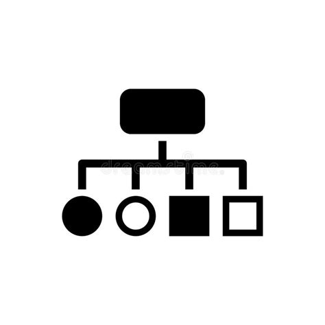 Hierarchy Structure Icon Stock Vector Illustration Of Organization