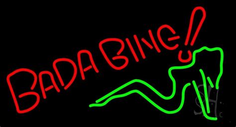 Bada Bing Girl Led Neon Sign Strip Club Neon Signs Everything Neon