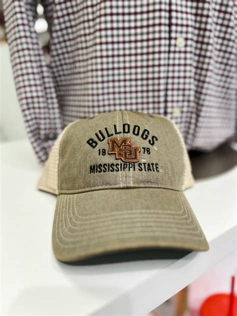 Interlocking Msu Leather Logo Hat University Screenprint Inc