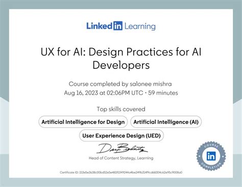 Salonee Mishra On Linkedin Certificate Of Completion