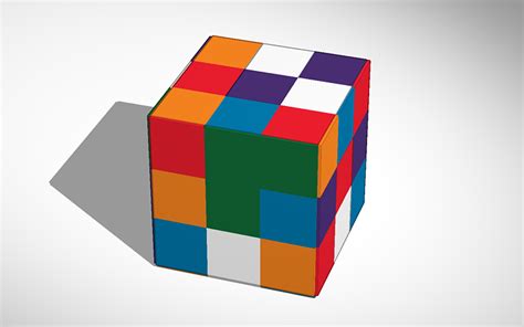 3d Design Rubix Cube Tinkercad