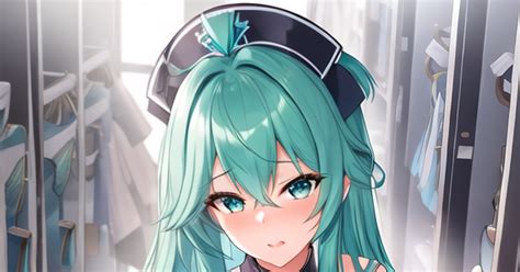 水色髪ロング クールビズな美冬ちゃん モーリーのイラスト Pixiv