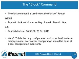 Cisco Router Modes PPTX Computer Networking Computing