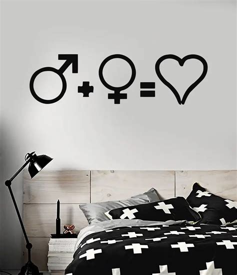 Love Life Sex Wedding Wall Stickers Vinyl Wall Decal Decor For Bedrooms