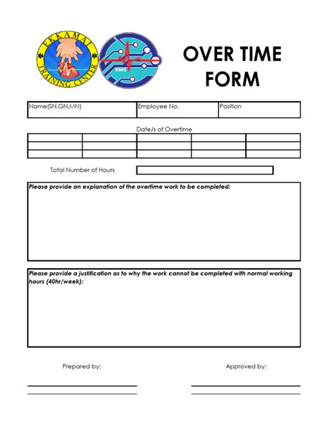 Ot Form Pdf