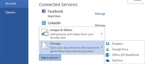 How To Add Dropbox And Other Cloud Services To Office
