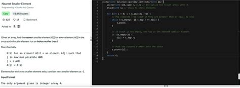 Geethika Kakarla On Linkedin 50daysofcode Nearestsmallerelement