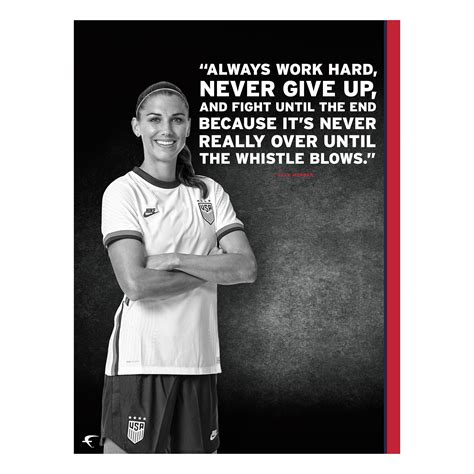 Alex Morgan Inspirational Poster Officially Licensed USWNT Removable