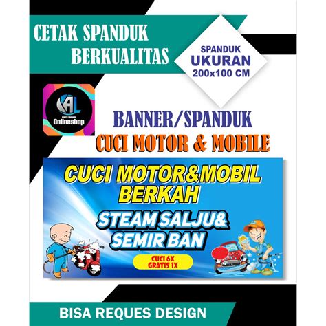 Jual Spanduk Banner Cuci Motor And Mobil Shopee Indonesia