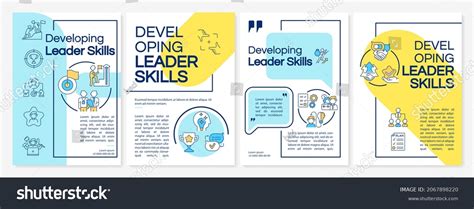 Lader Skills Brochure Template Professional Royalty Free Stock