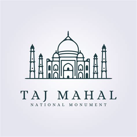 Taj Mahal Of India Icon Vector Symbol Logo Illustration Design 30749010