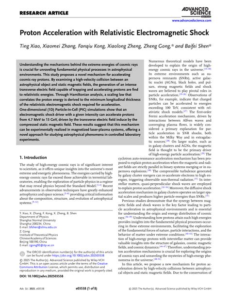 Pdf Proton Acceleration With Relativistic Electromagnetic Shock