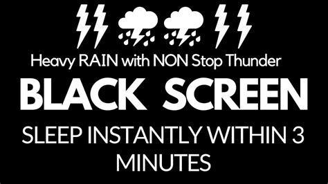 Relieve Stress And Sleep Better With Heavy Rain And Thunderstorm Rain