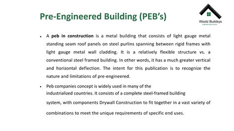 Peb Steel Structurepeb In Constructionpptx