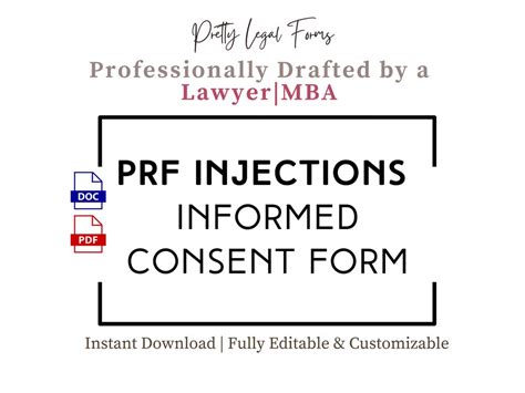 Prf Injections Informed Consent Platelet Rich Fibrin Injectables