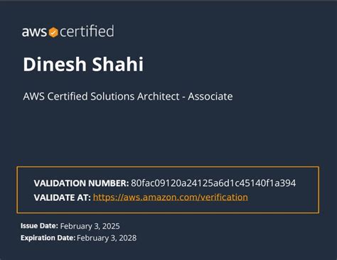 Aws Awscertified Cloudcomputing Solutionsarchitect Dinesh Shahi