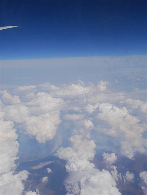 Beautiful Sky Behind The Window Airplanes Stock Image Image Of Earth
