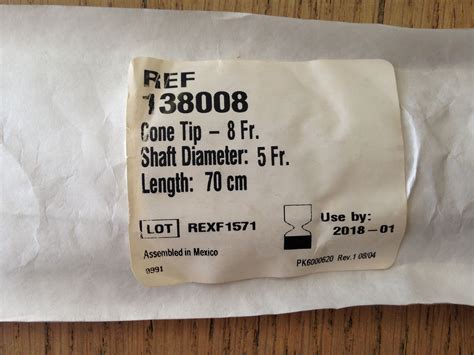 New Bard Polyurethane Ureteral Catheter Cone 8fr 5fr X 70cm Left X