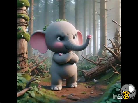 انیمیشن آموزنده ی فیل کوچولو ورازکلمه های جادویی👌 فیلو