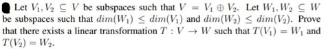 solved let v1 v2 Ç v be subspaces such that v v1 v2 let