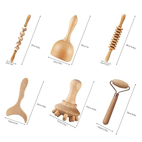 Wood Therapy Massage Tools 7 Pcs Maderoterapia Kit Anti Cellulite
