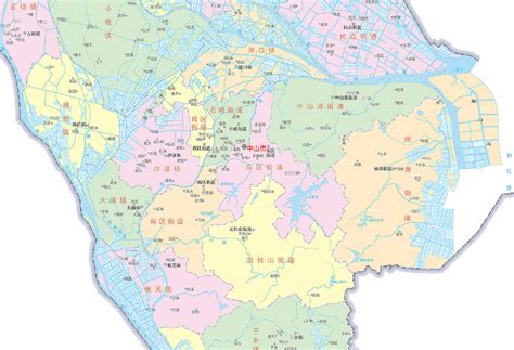 你家和单位在哪个街镇？来看看最新版中山区划高清地图 知乎