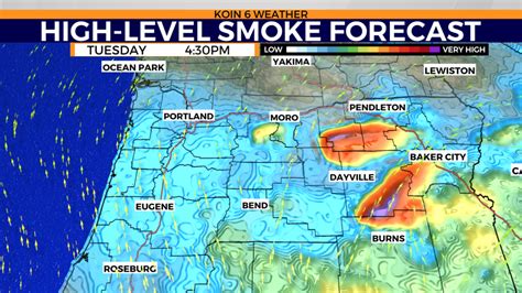 Wildfire Smoke To Blow Into Portland Tuesday Poor Air Quality Expected
