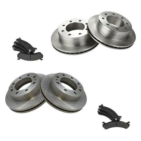 Sierra 2500 Semi Metallic 8 Lug Brake Rotor And Pad Kit Front And Rear