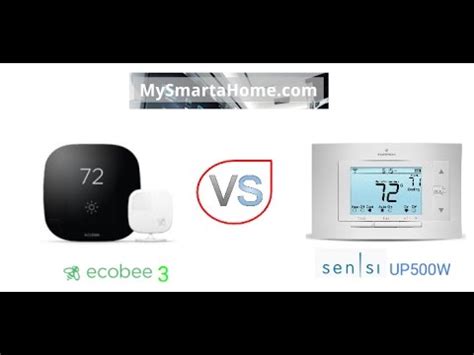 Best Smart Thermostat 2017 Ecobee3 Vs Sensi UP500W YouTube