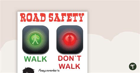 Road Safety Poster Crossing The Road