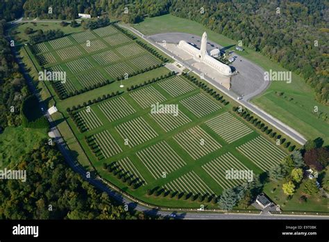 Douaumont Ossuary And Cemetery Aerial View Ww1 Cemetery Near Verdun