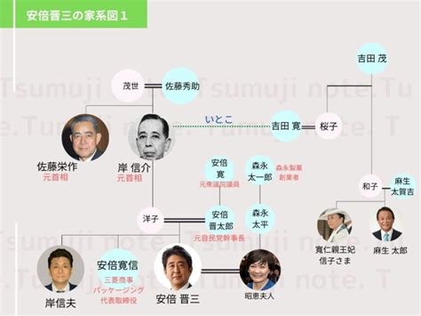 画像｜安倍晋三の家系図がすごい！兄弟や子供は？佐藤栄作や天皇家との関係も！