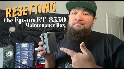 How To Reset The Maintenance Box Epson ET 8550 Printer YouTube