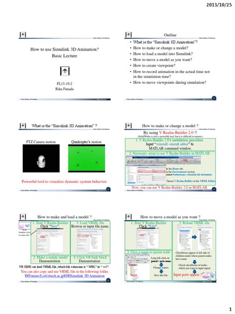 Fl13 19 2 How To Use Simulink 3d Animation Pdf Pdf 3 D Computer Graphics Areas Of Computer
