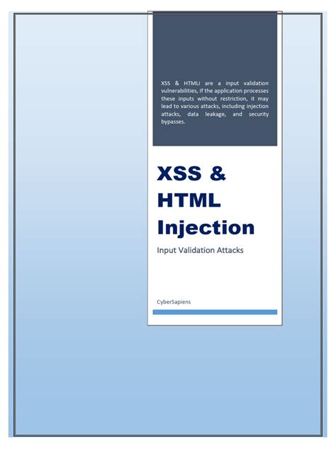 Cross Site Scripting And Html Injection 1739193556 Pdf Cookie World Wide Web