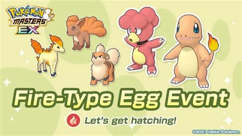 Pokémon Masters Ex Events Fire Type Egg Event