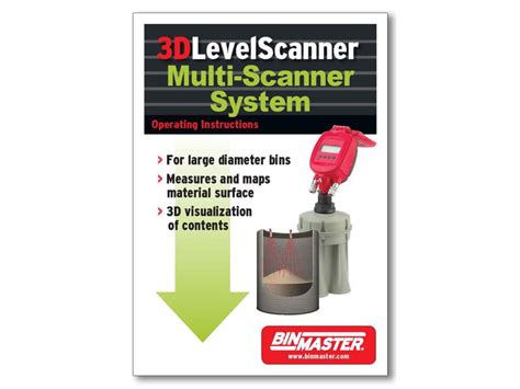 binmaster level sensors 3d mvl multi scanner system manual binmaster