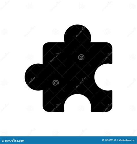 Black Solid Icon For Add Ons Plugin And Extension Stock Vector Illustration Of Icon Black