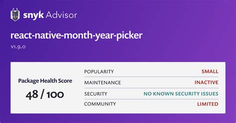 React Native Month Year Picker Npm Package Snyk