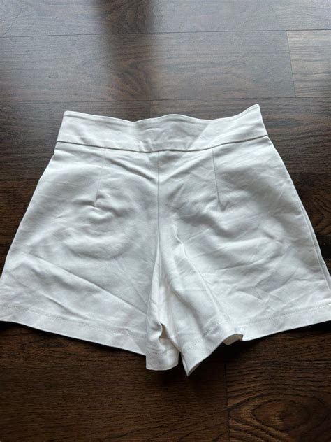 White Short Pants Womens Fashion Bottoms Shorts On Carousell
