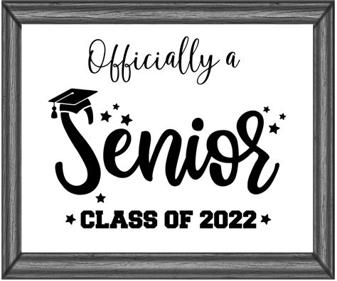 First Day Of Senior Year Sign Printable First Day Sign Back Etsy