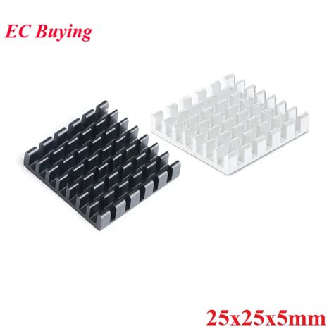 25x25x5mm 방열판 냉각 핀 라디에이터 알루미늄 쿨러 방열판 10 개 cpu 루트 증폭기 25x25x5mm 25mm x