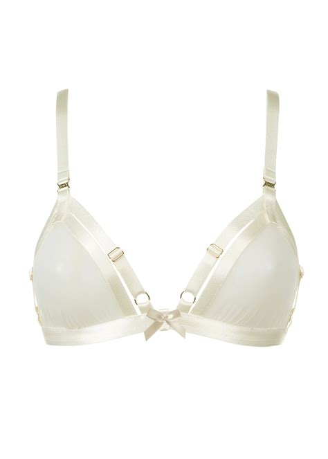 Bordelle Signature Soft Mesh Cabaret Bra Cream